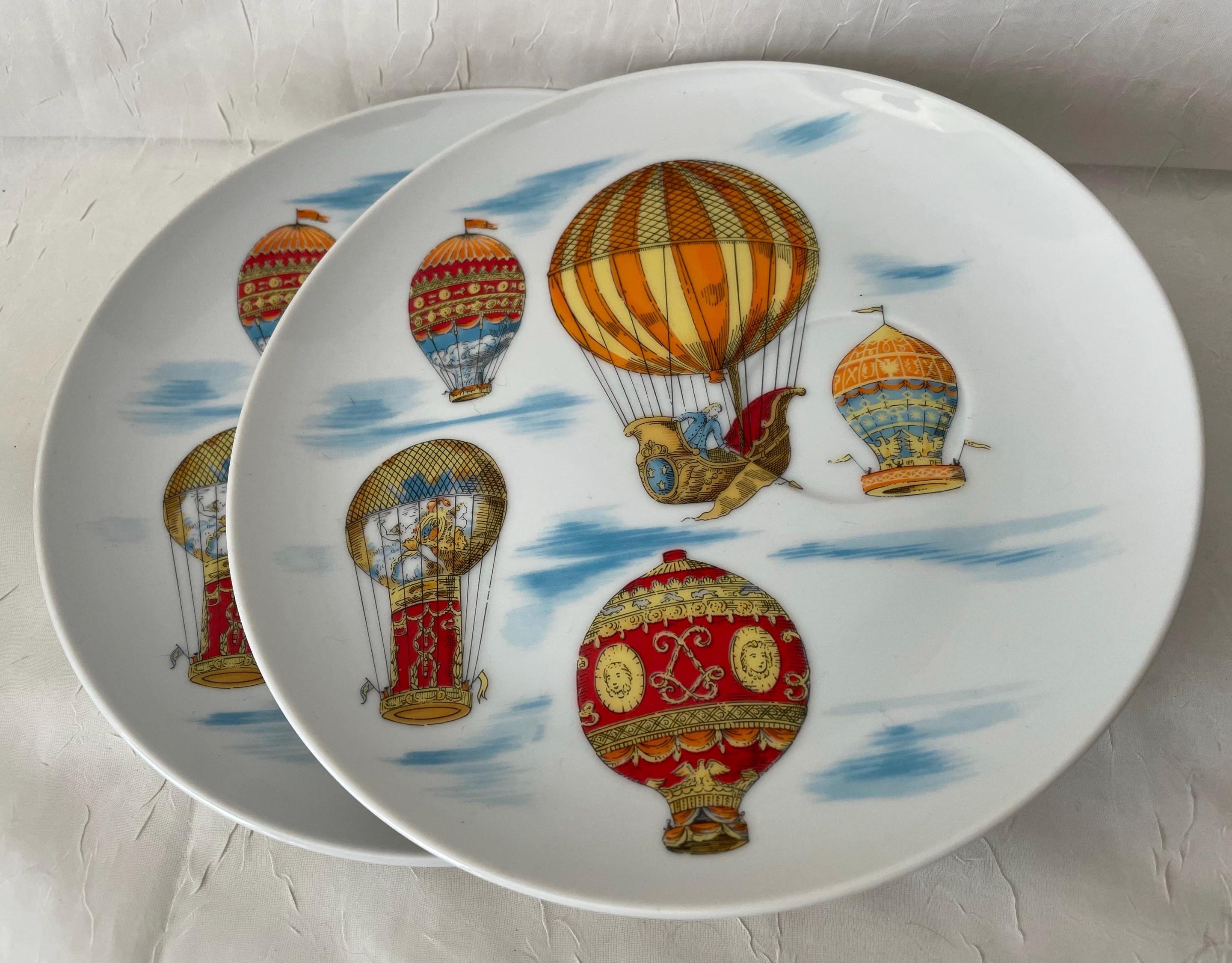 Hot Air Balloon Plate, Set of 2, 8.5” Japan - Etsy