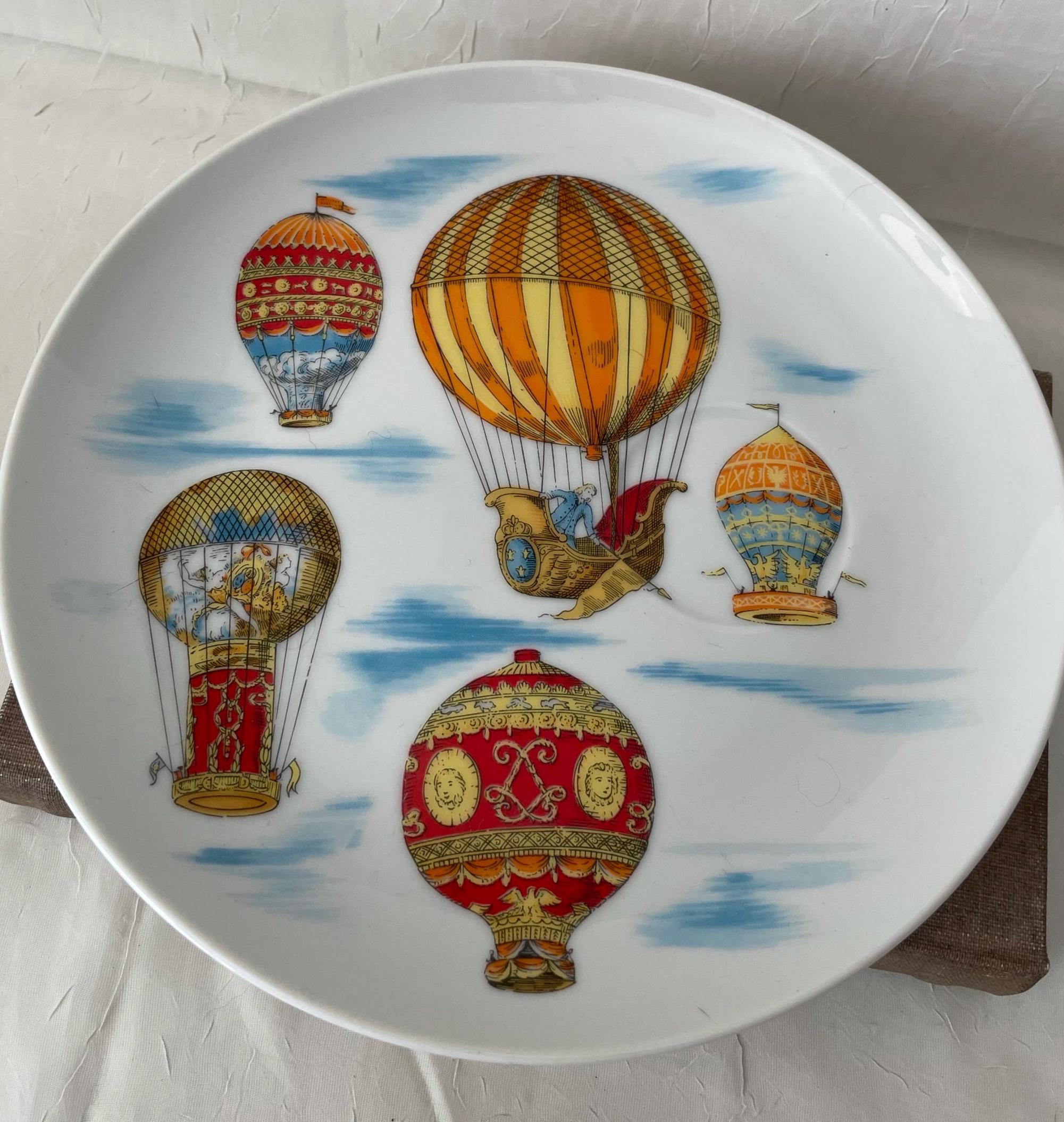 Hot Air Balloon Plate, Set of 2, 8.5” Japan - Etsy