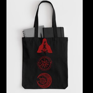 Mystical Tote Bag, 16x 16in, Witchcraft Vibes, Gift for Witches, Boho ...