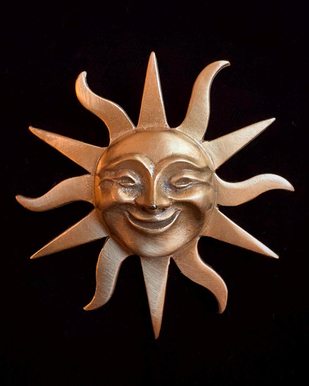 Sun of Knowledge Pin, Alva Sun Pin, Vintage Sun Brooch - Etsy