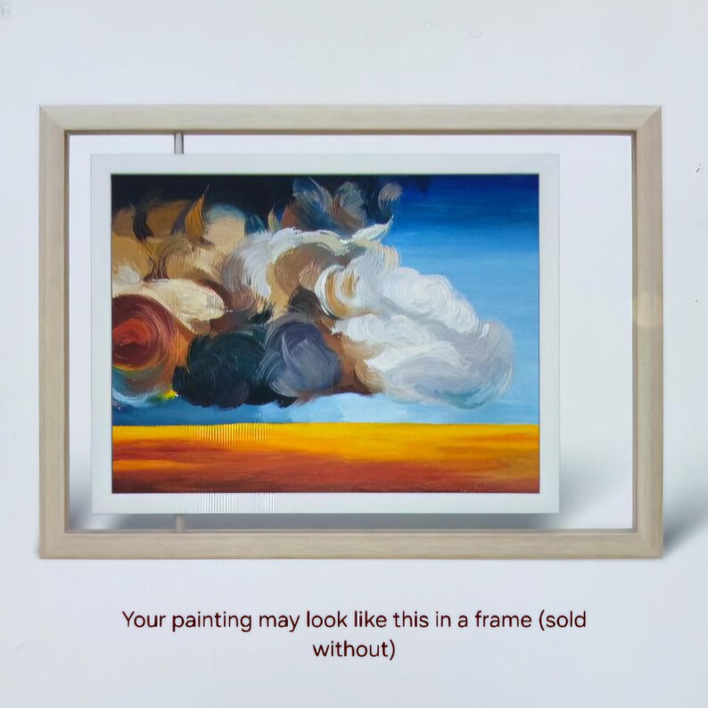 An Expressionist Oil Painting With Bold Strokes Depicts a Tumultuous ...
