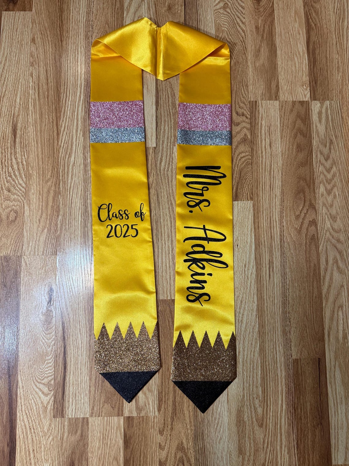 Teacher Pencil Graduation Stoles - Longer 70in + | Graduation - Etsy