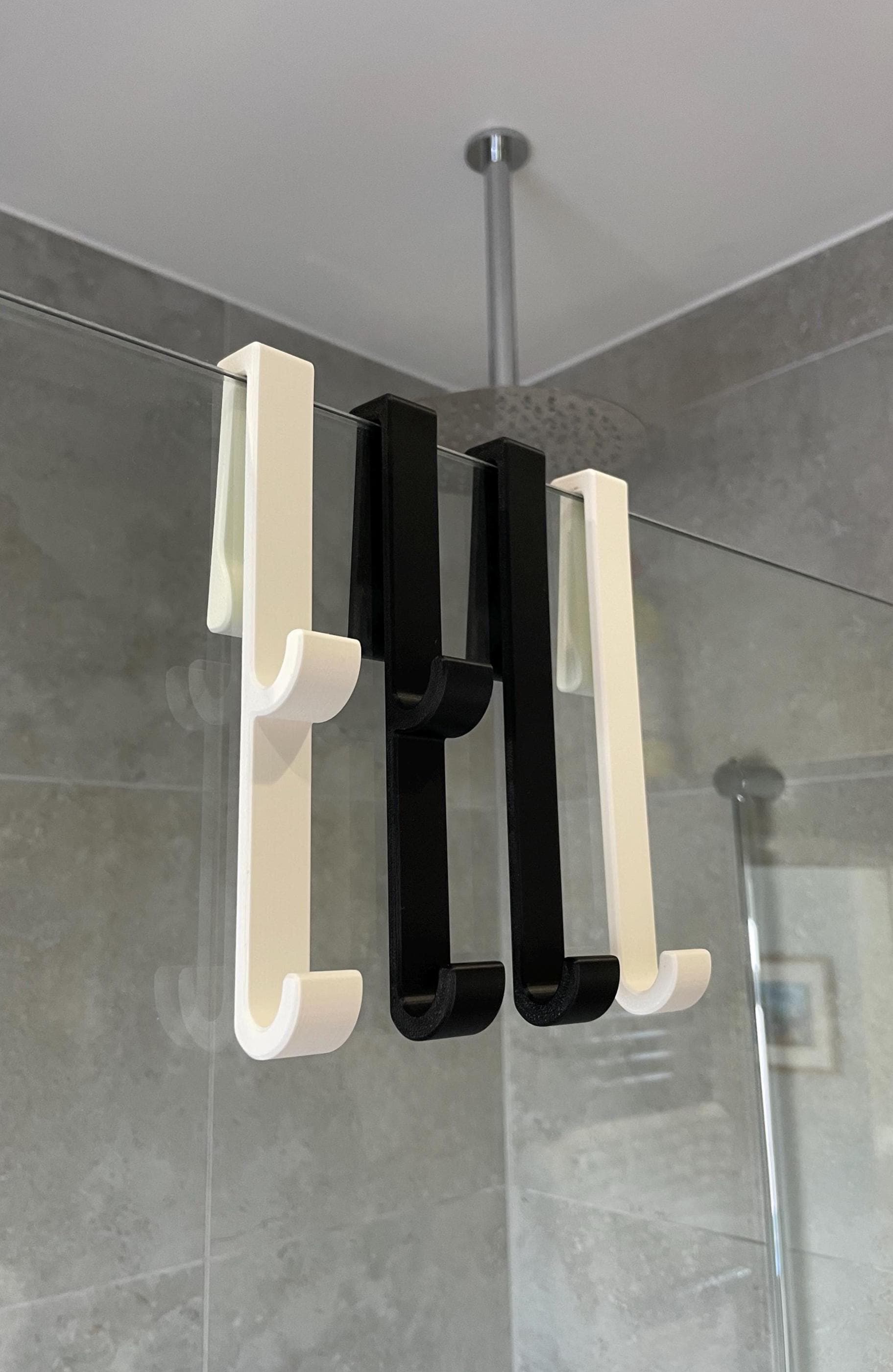 Shower Glass Hook Long - Fits Screens up to 11mm - 20 Colours ...