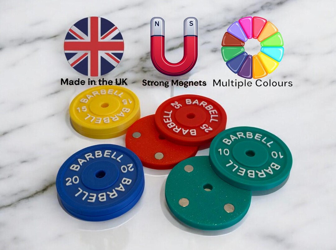 Gym Weight Plate Magnetic Haptic Slider Fidget Sensory Toy 3D Printed ...