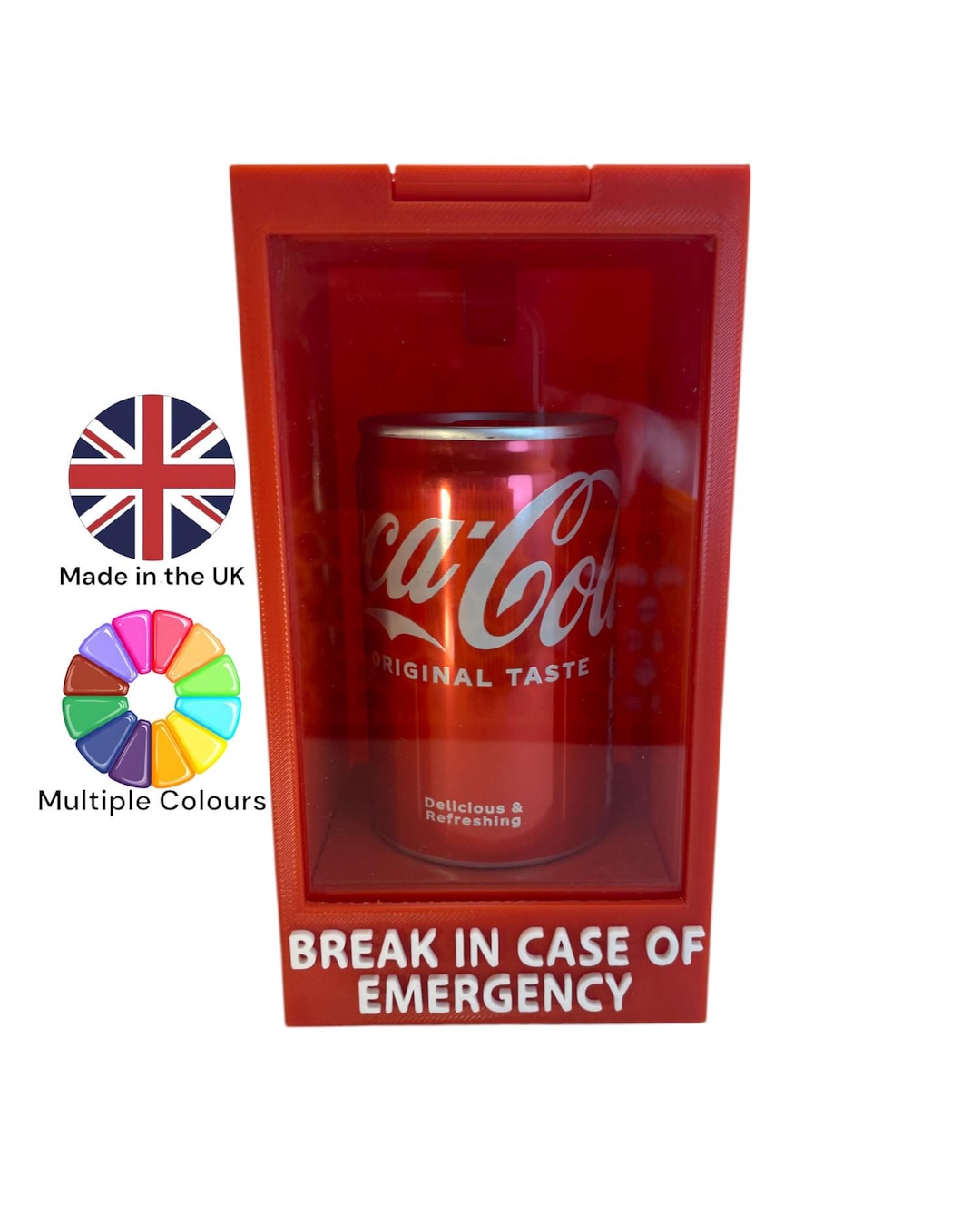 Break Glass in Case of Emergency Wall Display- 150ml Miniature Can ...
