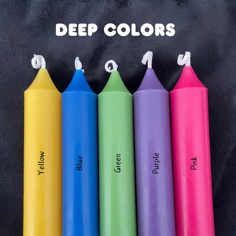4" Mini Soy Wax Taper Candles – 100% Natural and Handcrafted for Altars ...