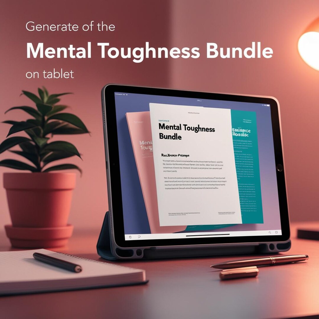 Mental Toughness Bundle: Printable Workbook & Exercises for Resilience ...