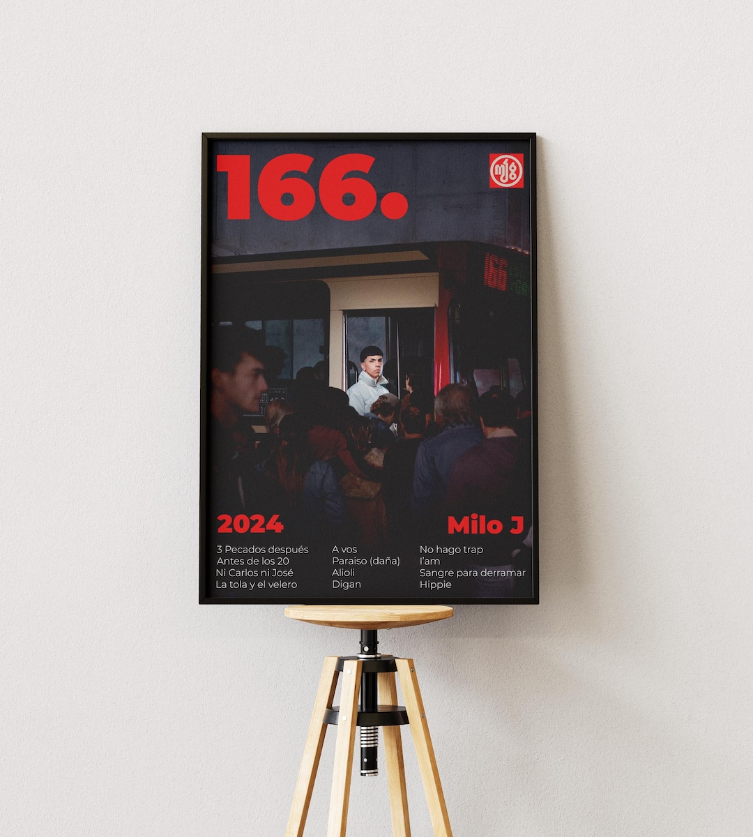 Póster De Milo J / 166 / Póster De Portada Del álbum / Descarga Digital ...