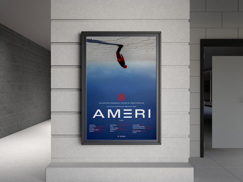 Póster De Duki / Ameri / Póster De Portada Del álbum / Descarga Digital - Etsy