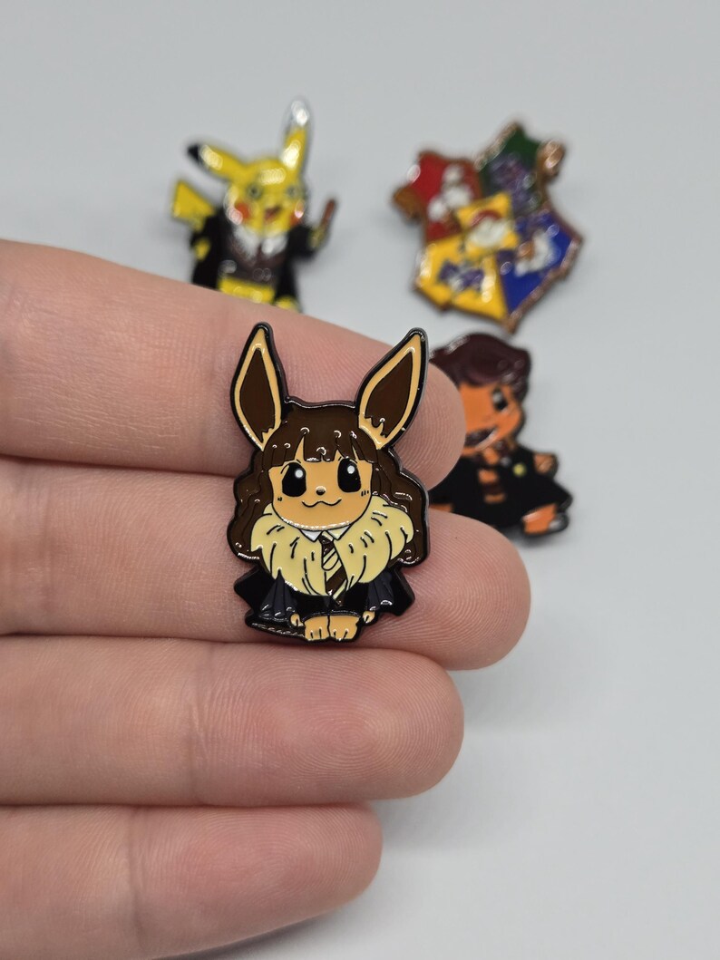 Eevee Cosplay Hermione Pin - Wizard Pokémon - Geek Metal Accessory ...