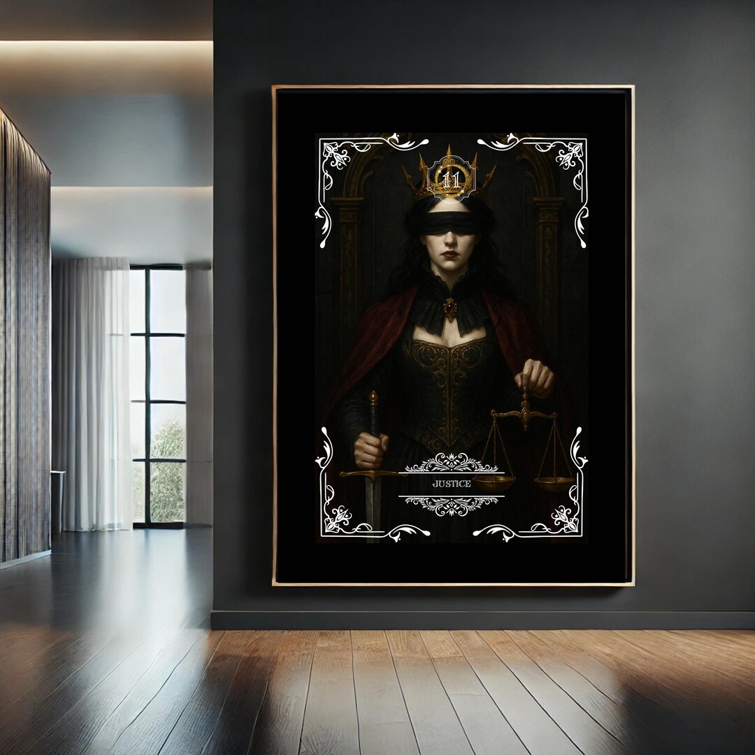 Gothic Tarot Wall Decor Victorian Goth Artwork Vampire Major Arcana ...