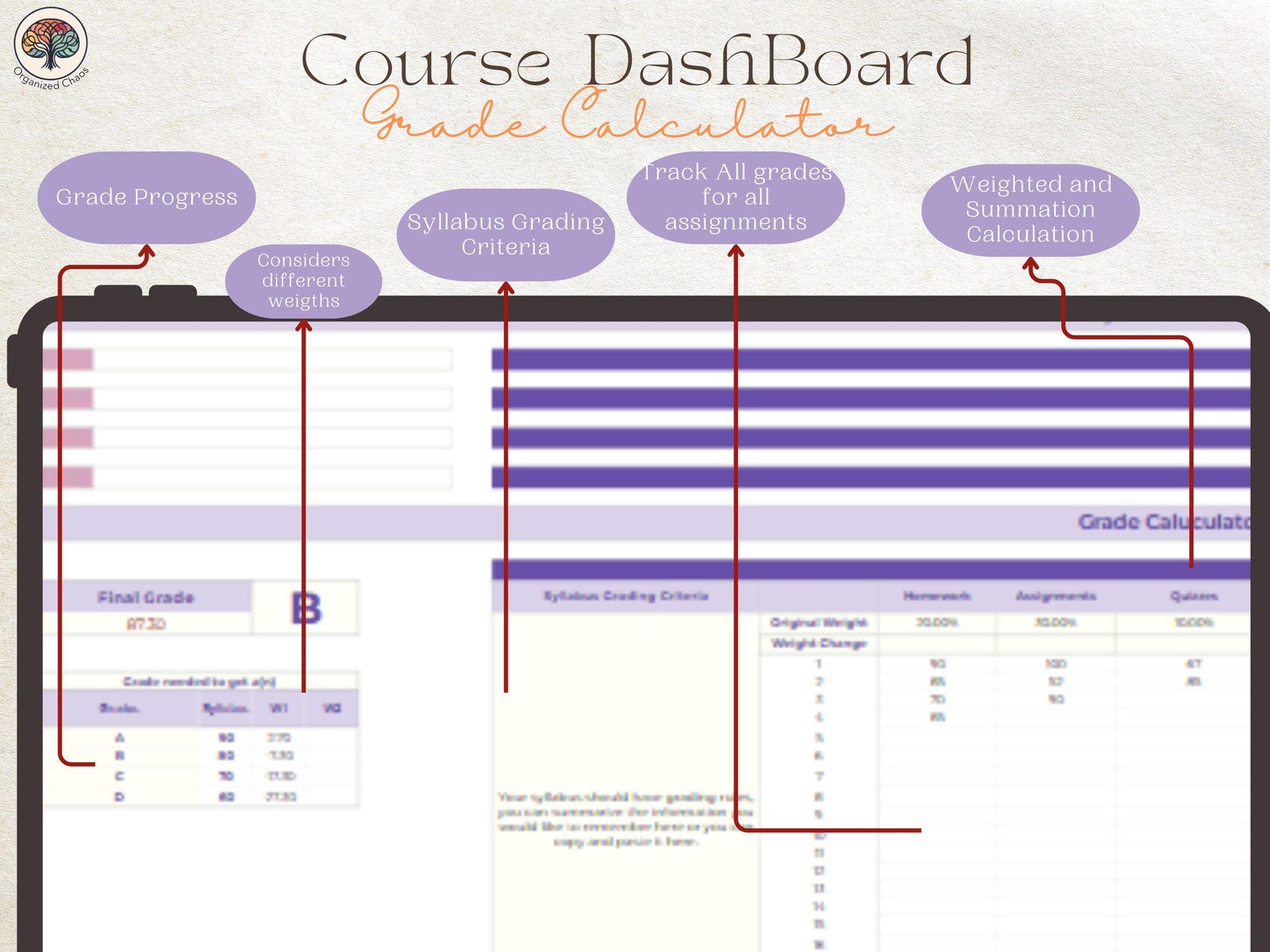 The Ultimate Assignment Tracker for Students Tracker Assignments ...