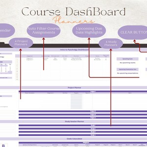 Digital Student Planner: Assignment Tracker & GPA Calculator (google ...