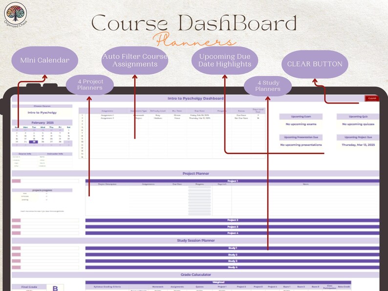 The Ultimate Assignment Tracker for Students Tracker Assignments ...