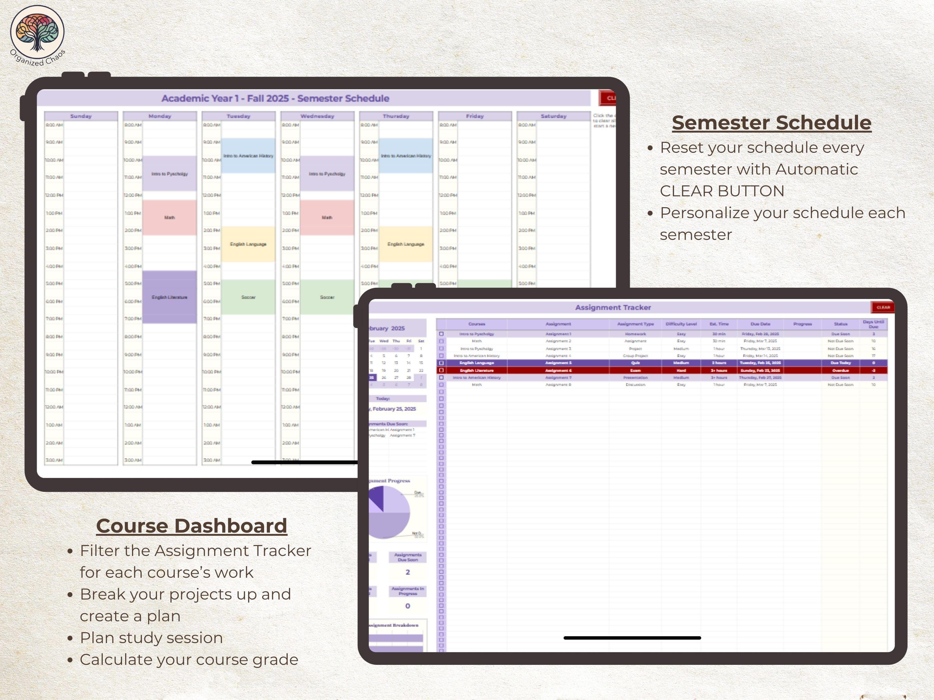 The Ultimate Assignment Tracker for Students Tracker Assignments ...