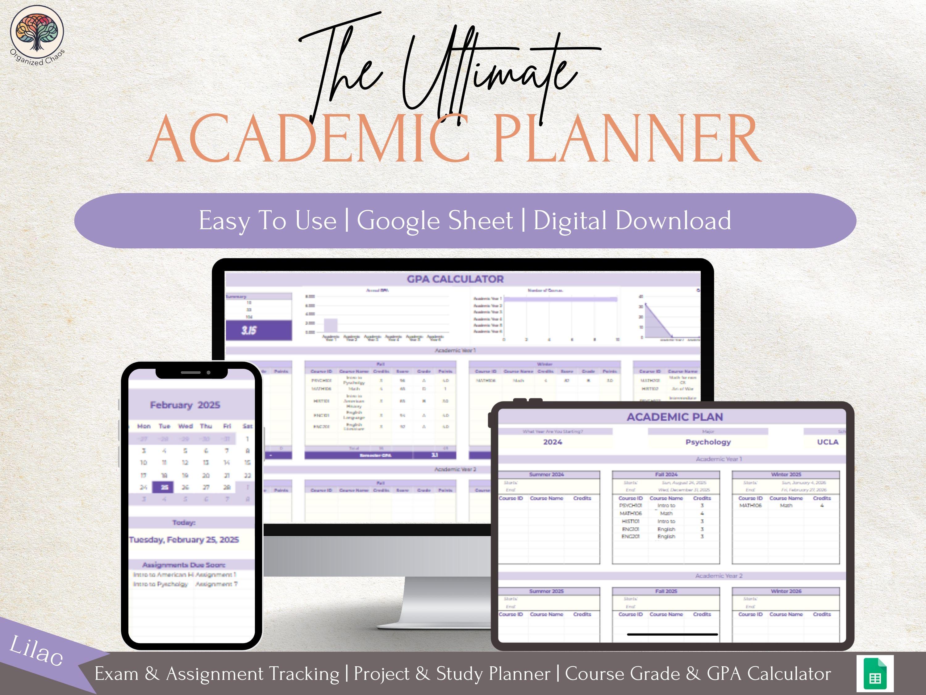 The Ultimate Assignment Tracker for Students Tracker Assignments ...