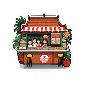 Singapore Hawker Centre - Etsy