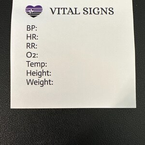 Vital Signs Post-it® Note Pads for Nurses - - Etsy