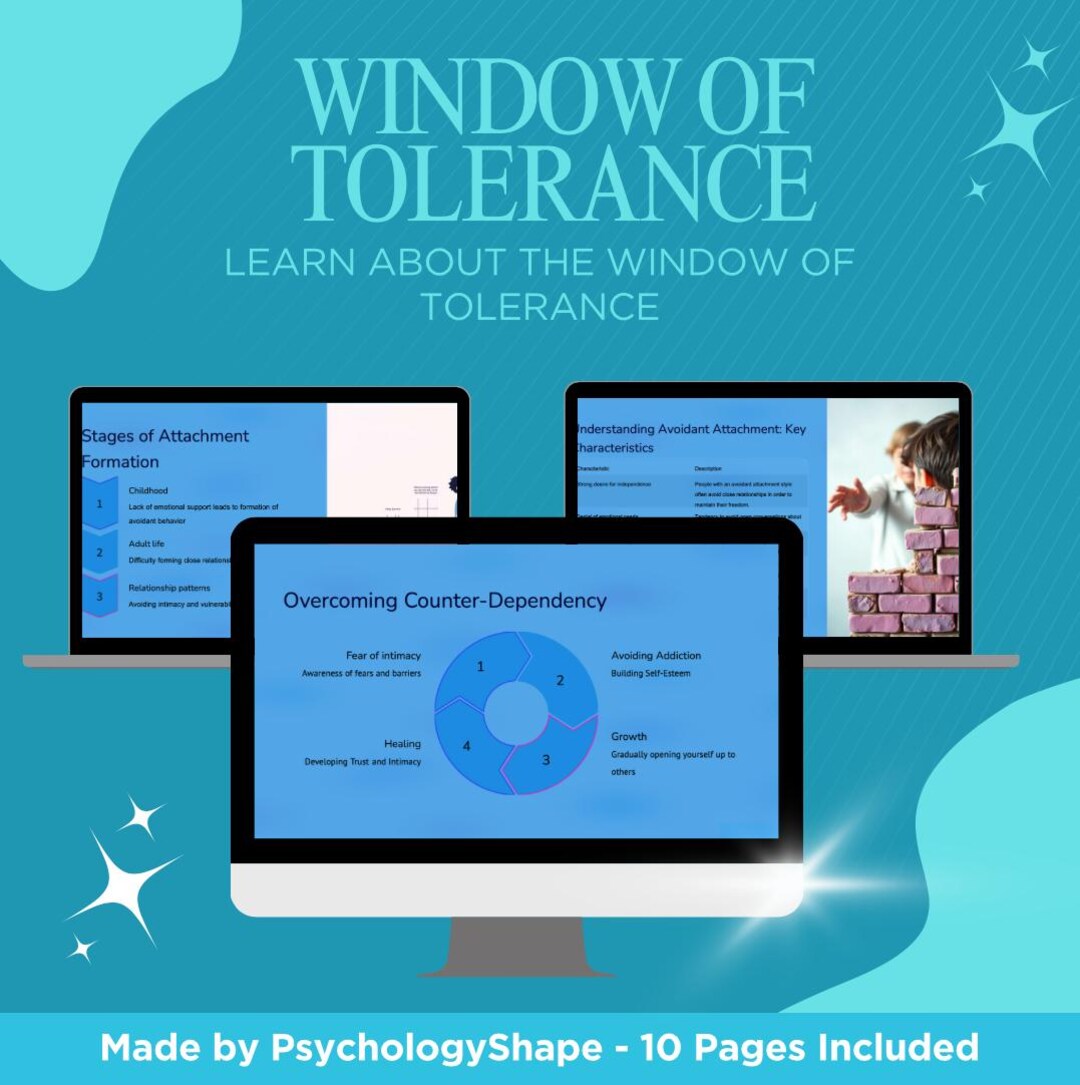 Window of Tolerance – Psychology Guide + Worksheets | Digital PDF ...
