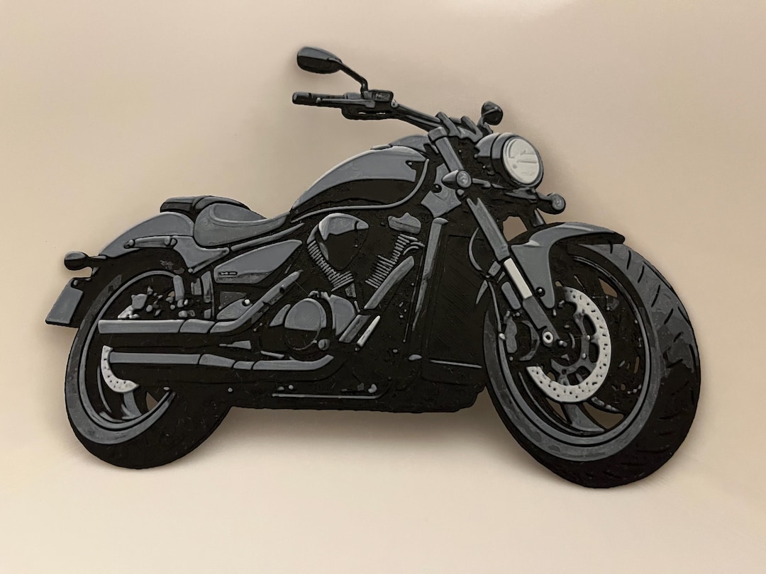 Motorcycle Cut Out - Etsy