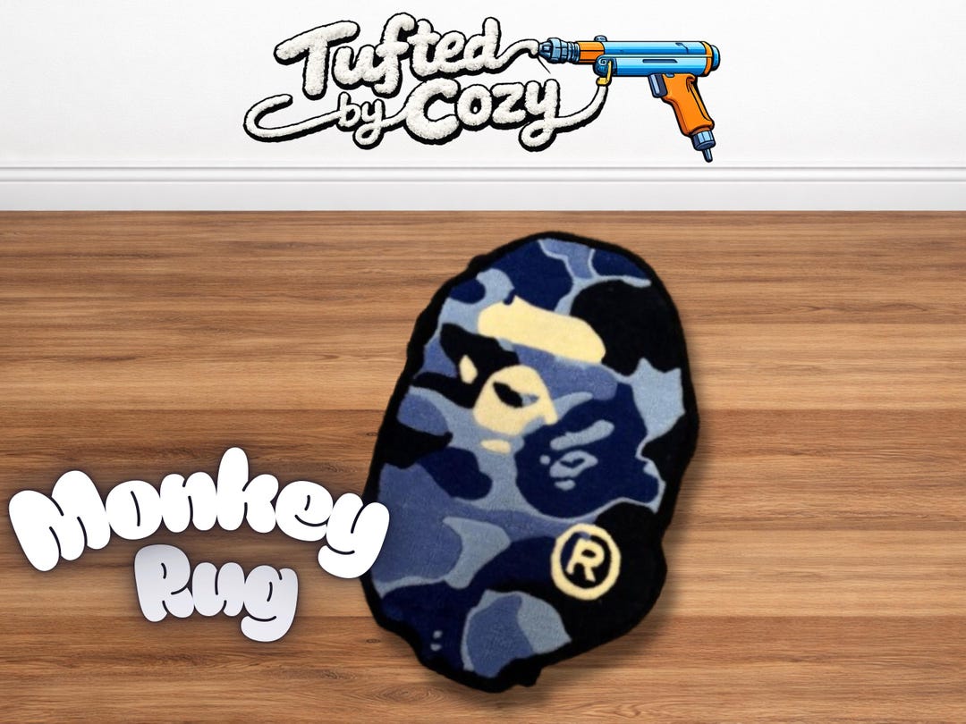 Handmade Cartoon Streetwear Rug | Hype Style Tufted Art Decor - Etsy