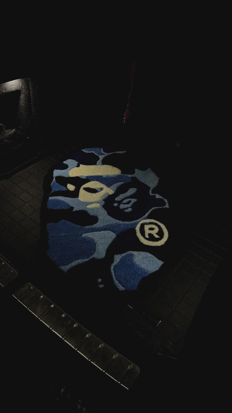 Handmade Cartoon Streetwear Rug | Hype Style Tufted Art Decor - Etsy
