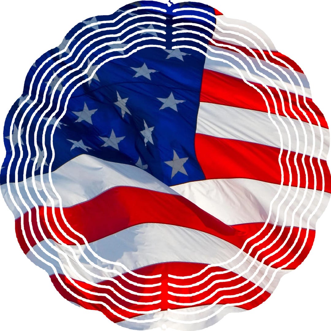 United States Flag - 8" Wind Spinner - Etsy
