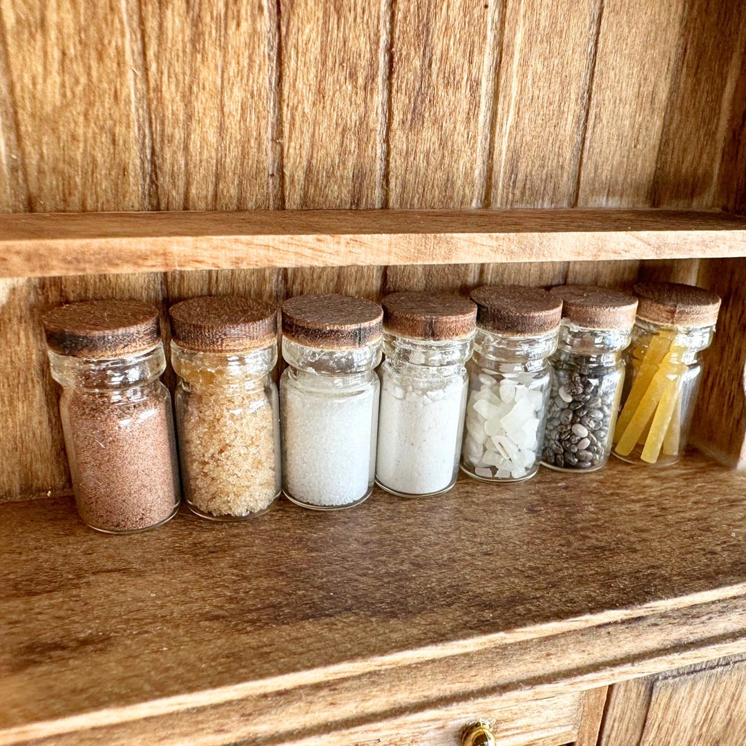 Mini Glass Food Jars 1:12 Scale 7 Jars - Etsy