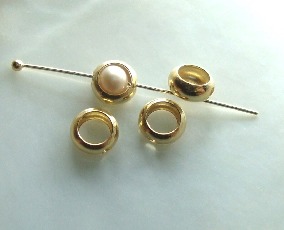 14k Gold Filled 5mm Bead Frame, 3.2mm ID, CC-0202 - Etsy