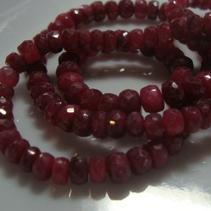 20 Pcs, 3-4mm, Genuine Ruby Micro Faceted Rondelle - Etsy