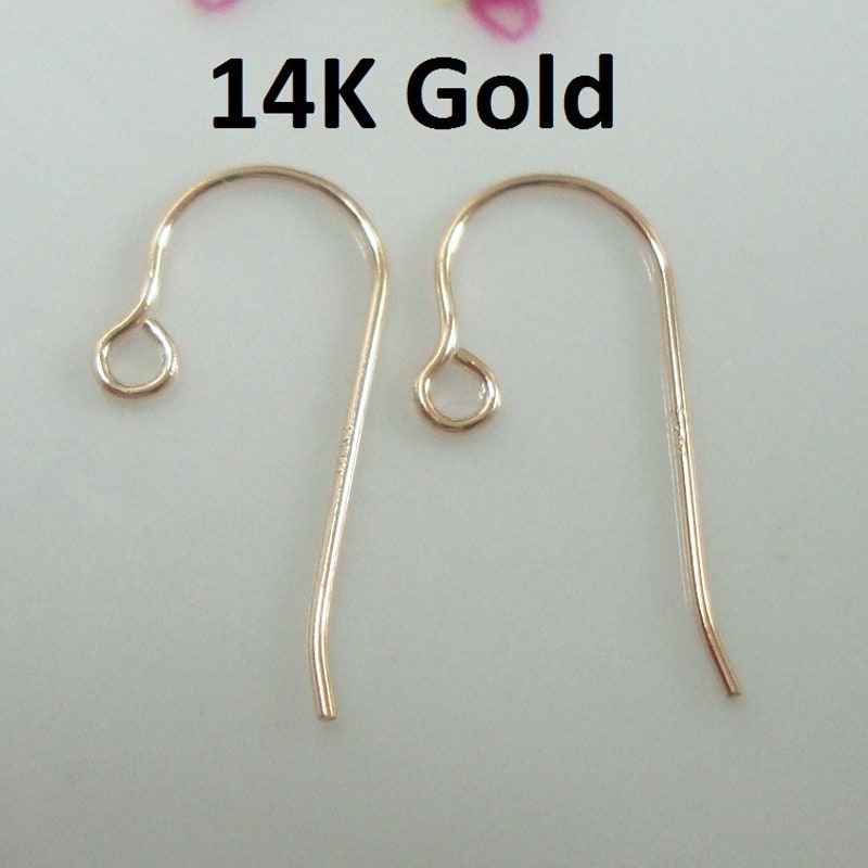 Solid Gold Ear Wires - Etsy
