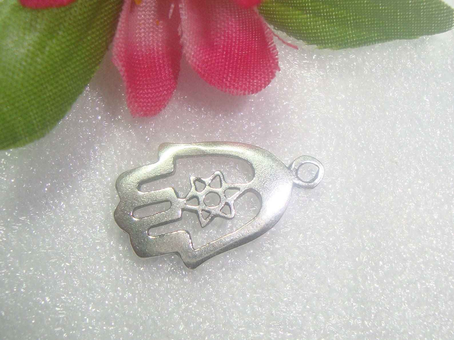 Sideways Hamsa Hand Hamsa Hand Connector Hamsa Hand Pendant - Etsy