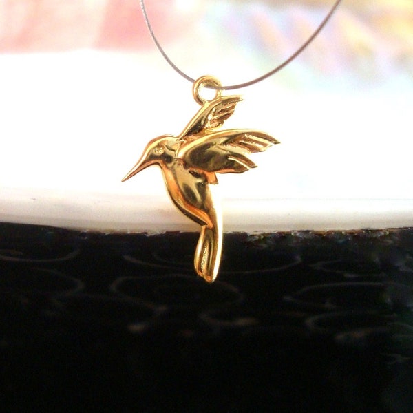 Hummingbird Charm - Etsy