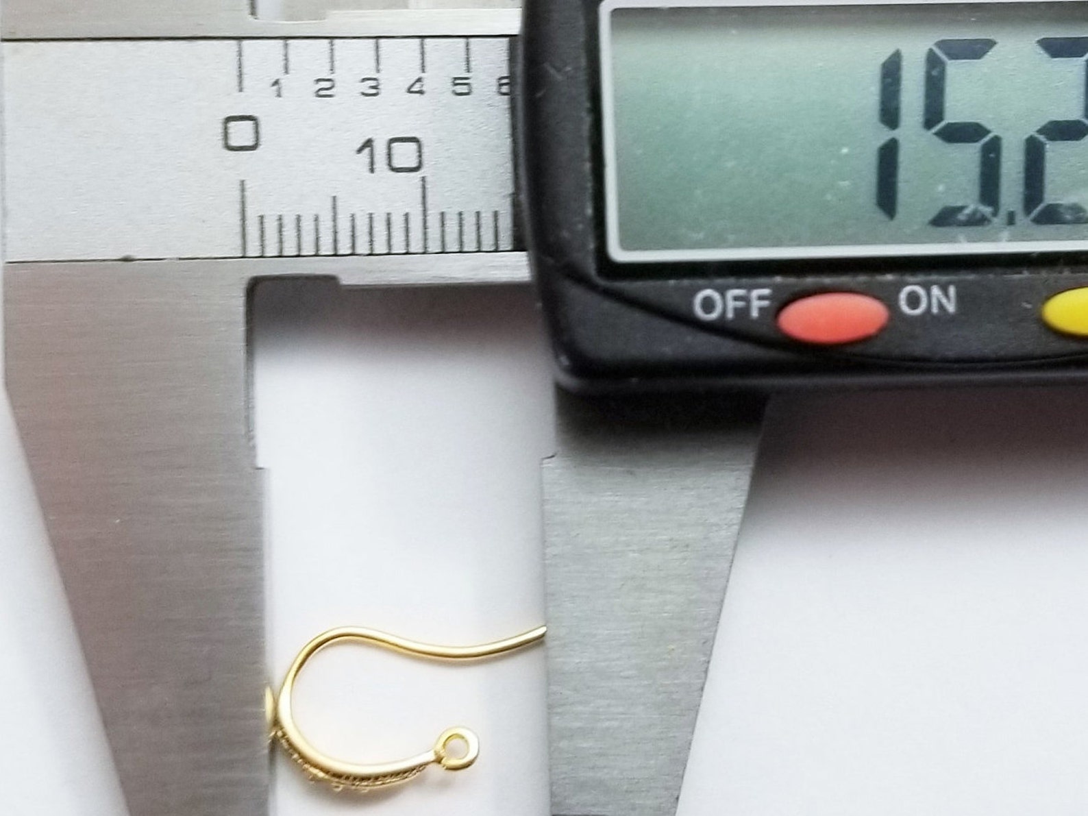 2pcs 15x11mm Gold French Ear Wire With Crystal CZ EW-0105 | Etsy