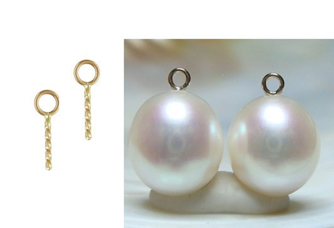 4 Pcs, 14K Gold Filled Screw Eye Peg Drop Finding for Half Drilled ...