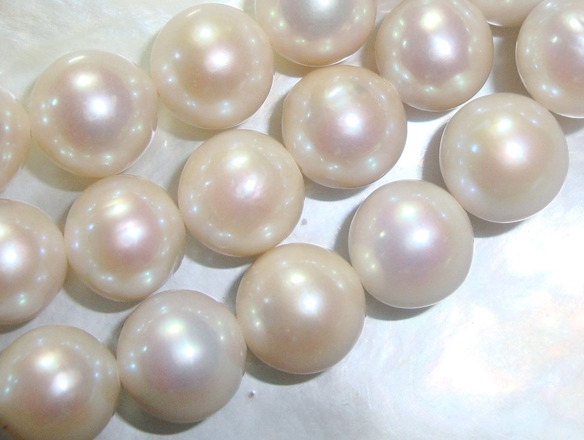 Real Pearl, Lilac Pale Pink Round Freshwater Pearls, Natural Color, 8.5 ...