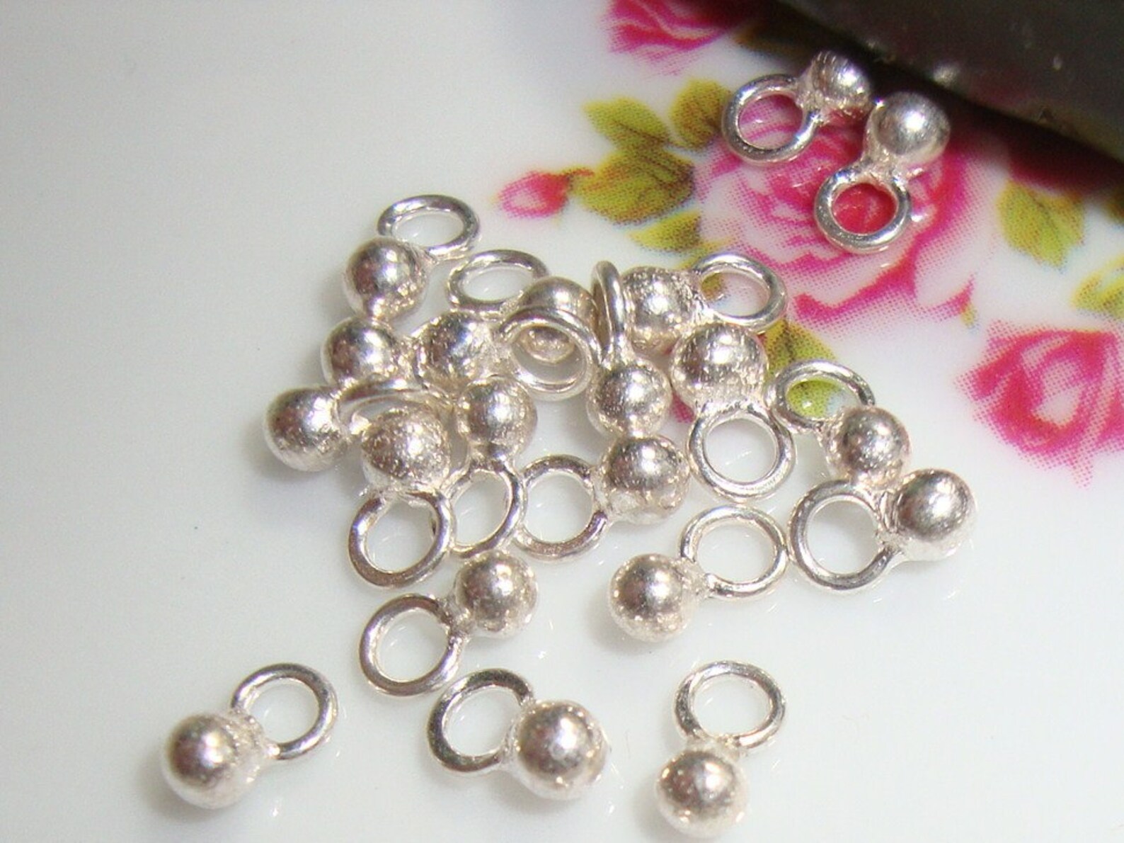 Bulk 40 Pcssterling Silver Cute Tiny Little Dangle Charm - Etsy