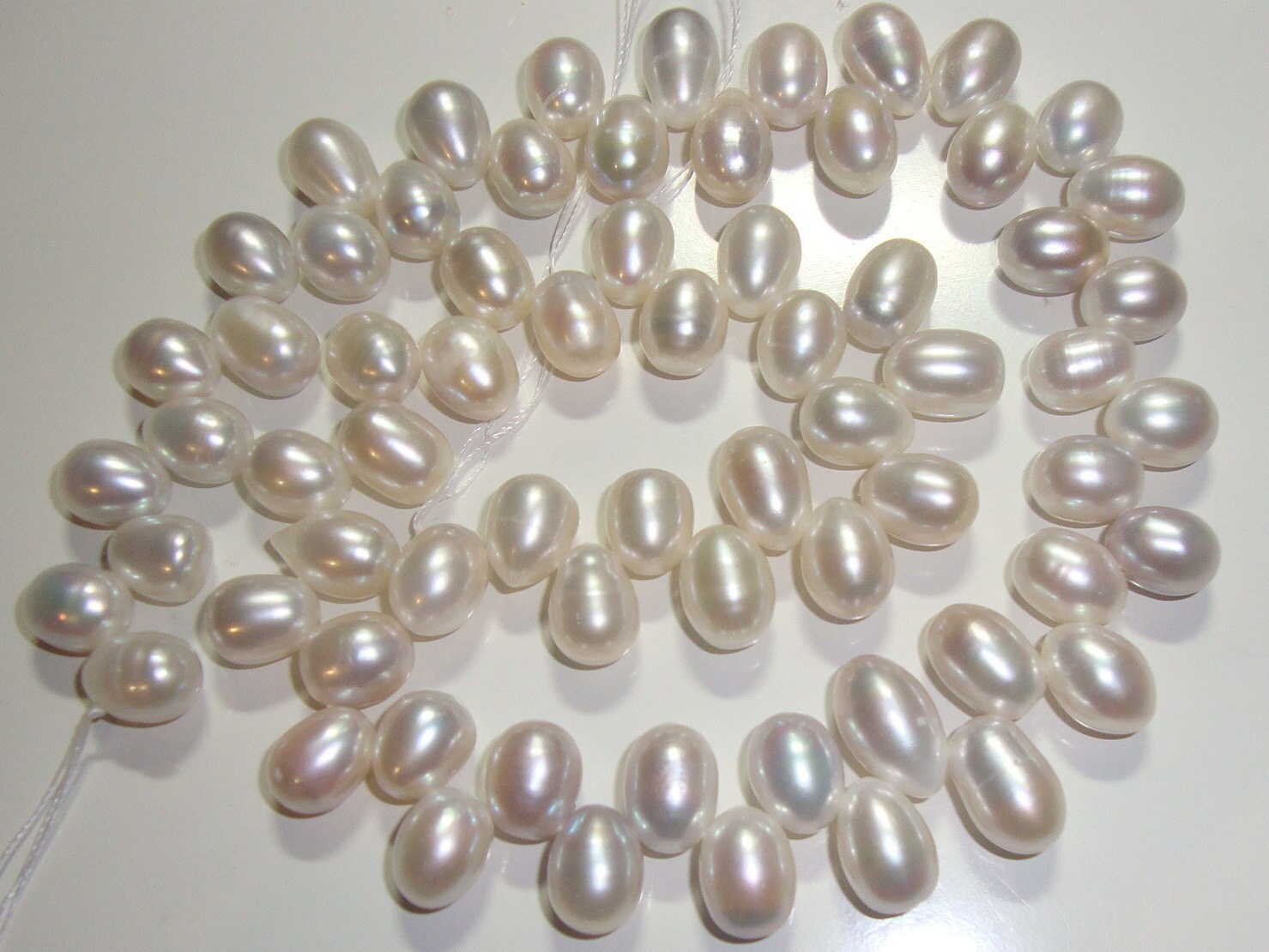 Perla de agua dulce 20 piezas 9-11x7-8 mm perlas lustrosas | Etsy