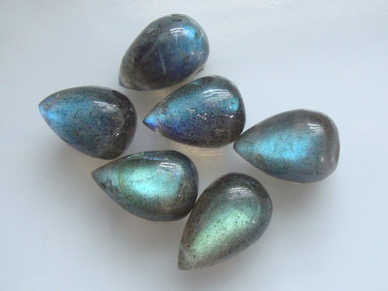 6 Pcs 10 11x6 7mm Chubby Pretty Flashing Fiery Blue Green Etsy