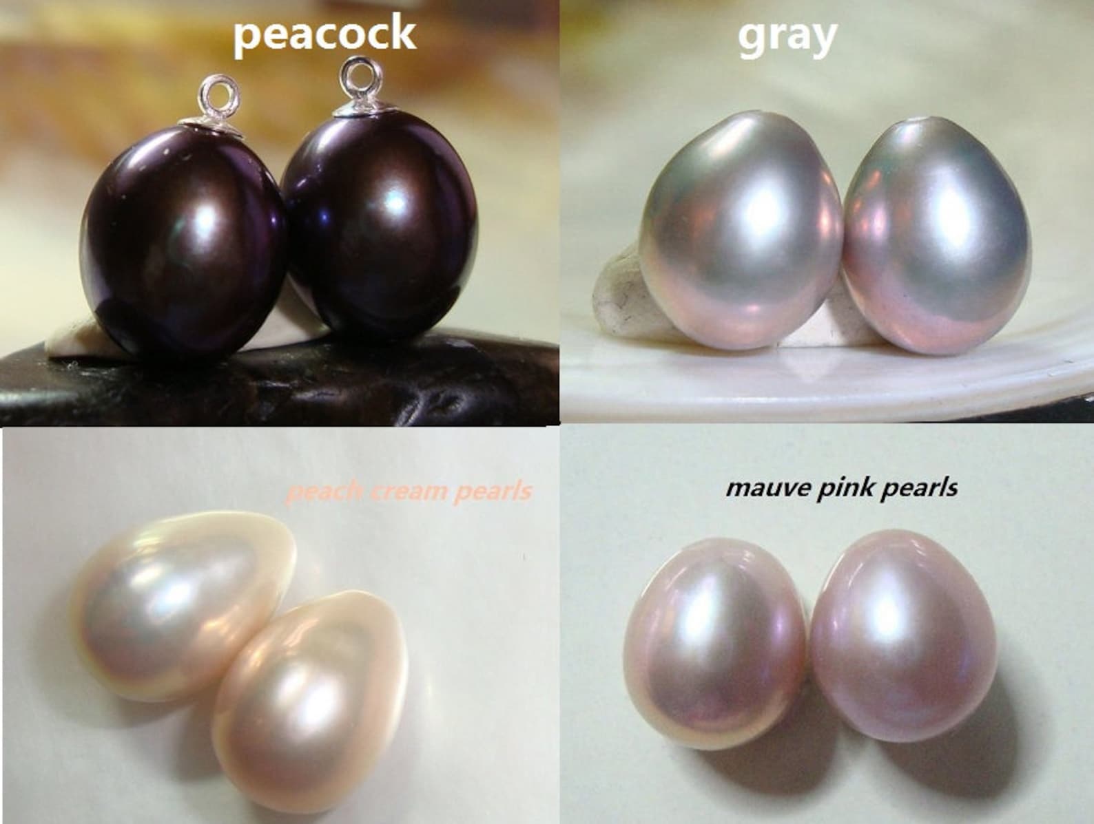 9-10mm Large Real Natural Teardrop Pearl Earrings 925 - Etsy