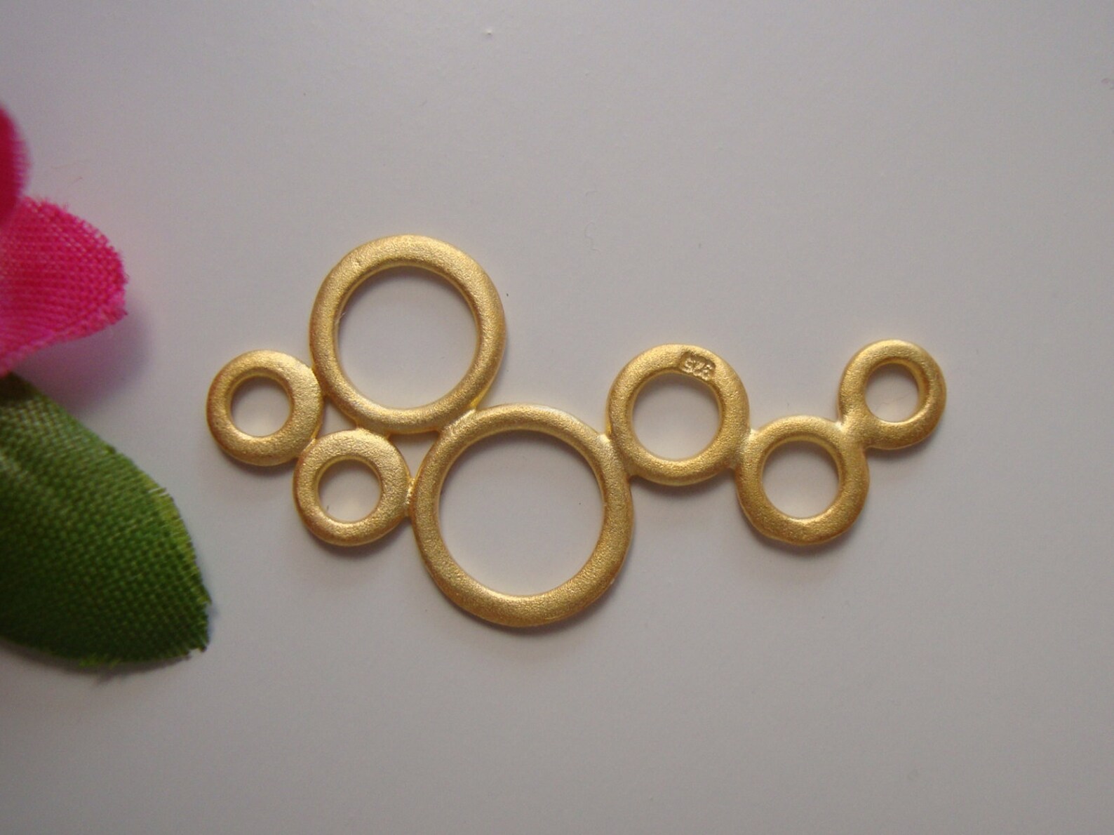 925 Sterling Silver Bubble Connector Link 7 Circles | Etsy