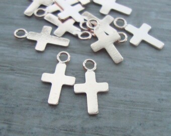925 Sterling Silver Cross Pendant Charm silver Crosssmall - Etsy