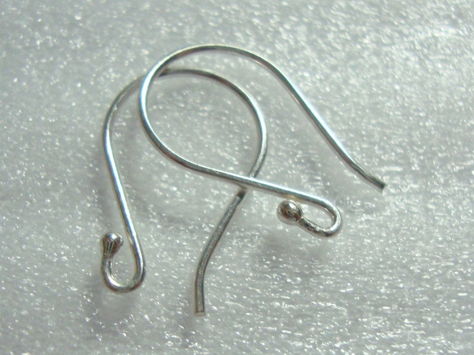 925 Sterling Silver French Ear Wire With Ball 18x12 Mm 3 - Etsy