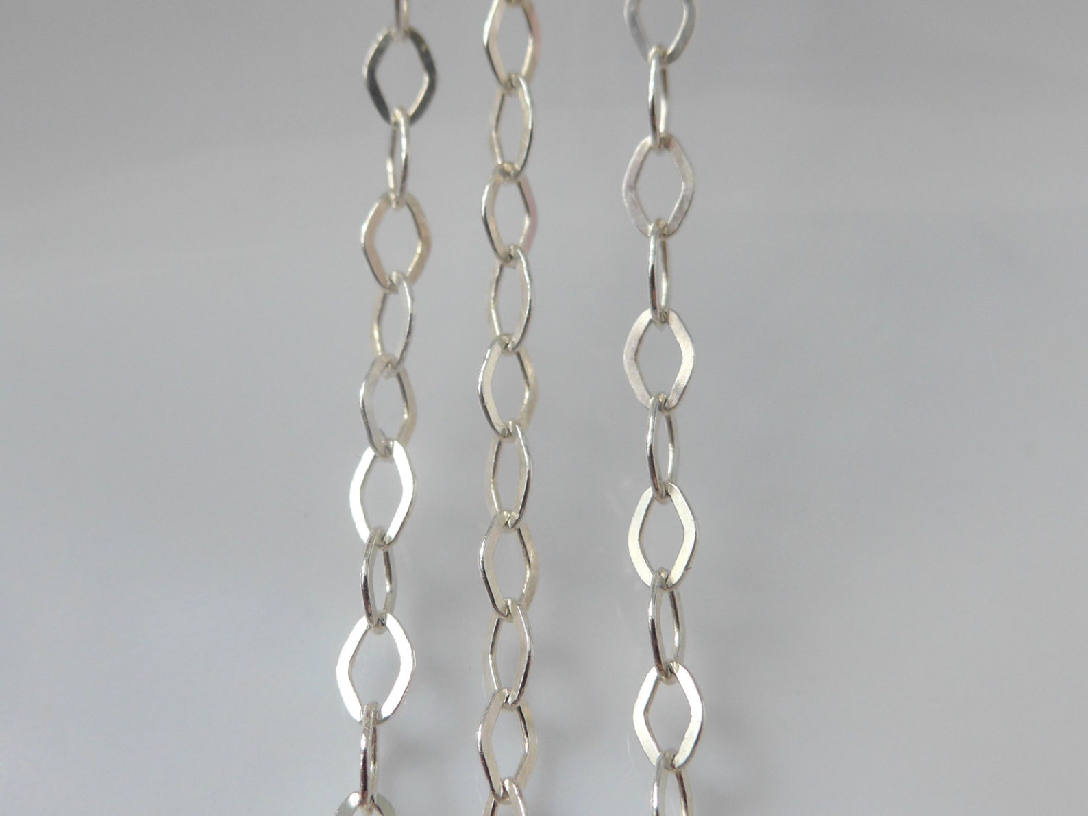 Hammered Flat 925 Sterling Silver Diamond Cable Designer - Etsy
