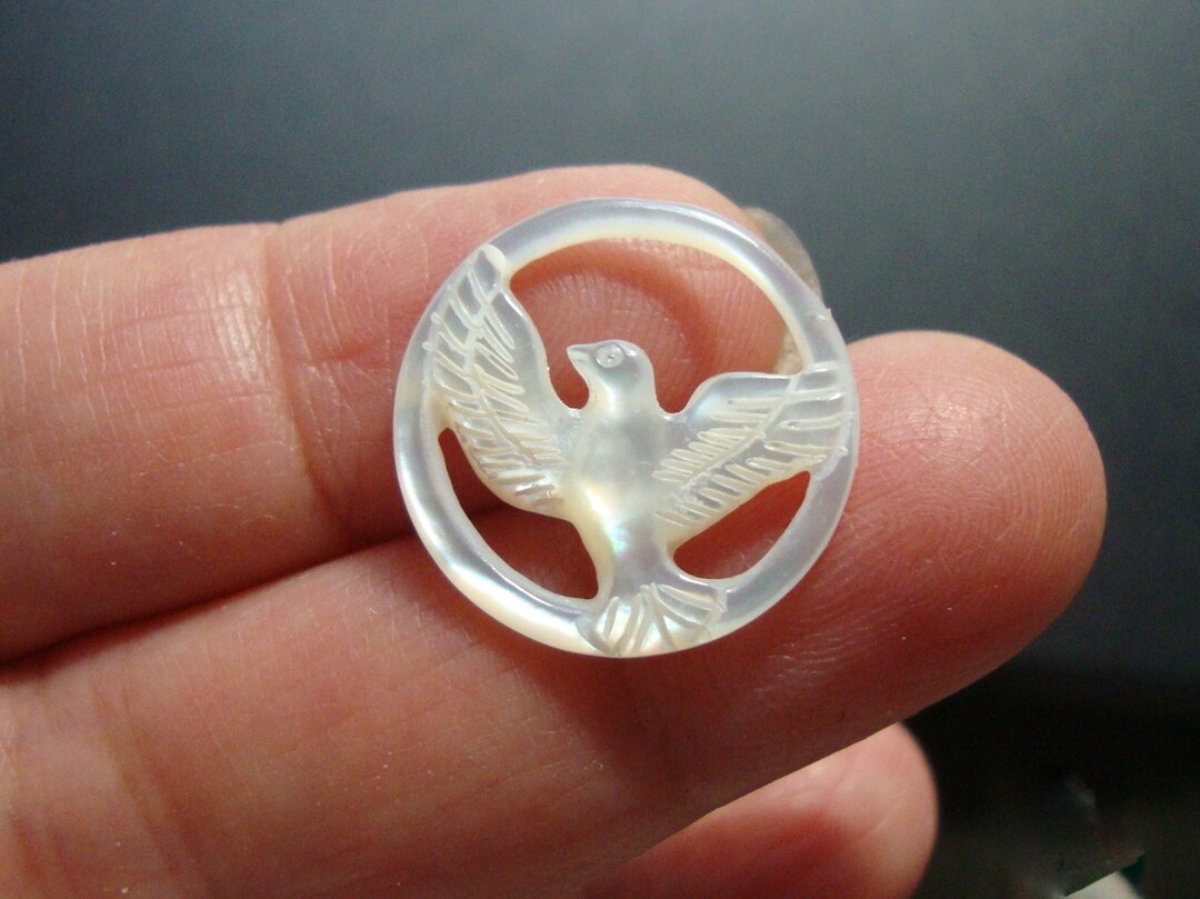 1 Pc, 18mm, Hand Crafted Pigeon, Mother of Pearl Pigeon - Etsy