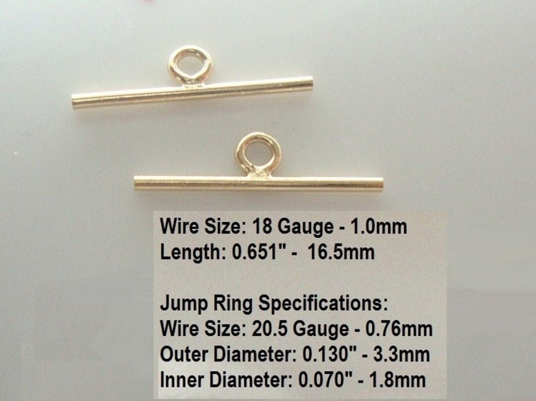 2 Pcs, 14K Gold Filled Toggle Bar Finding, CC-0348 - Etsy