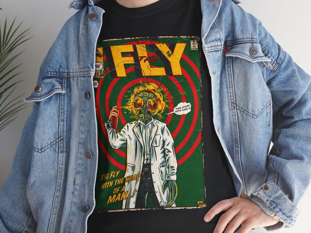 Aesthetic Vintage the Fly Horror Movie Streetwear Classic Graphic ...