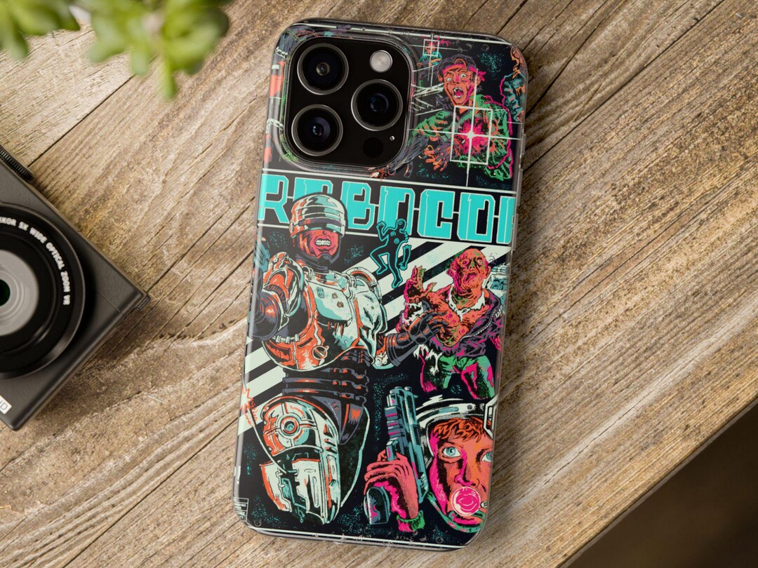 Aesthetic Vintage Robocop Superhero Movie Graphic Flexi Phone Cases for ...