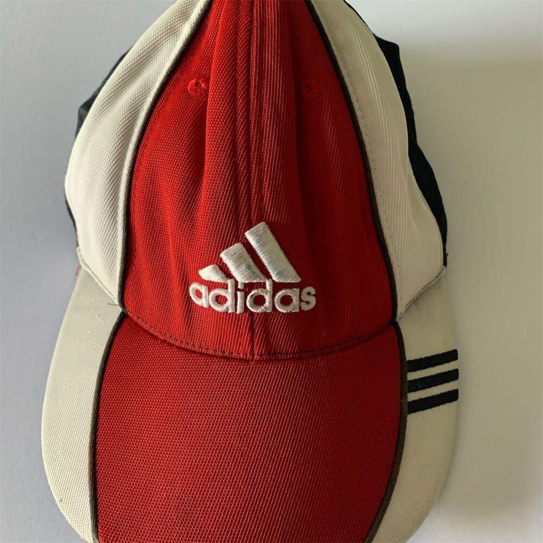 Adidas Unisex Red Mesh Baseball Cap Adjustable Fit Embroidered Logo - Etsy