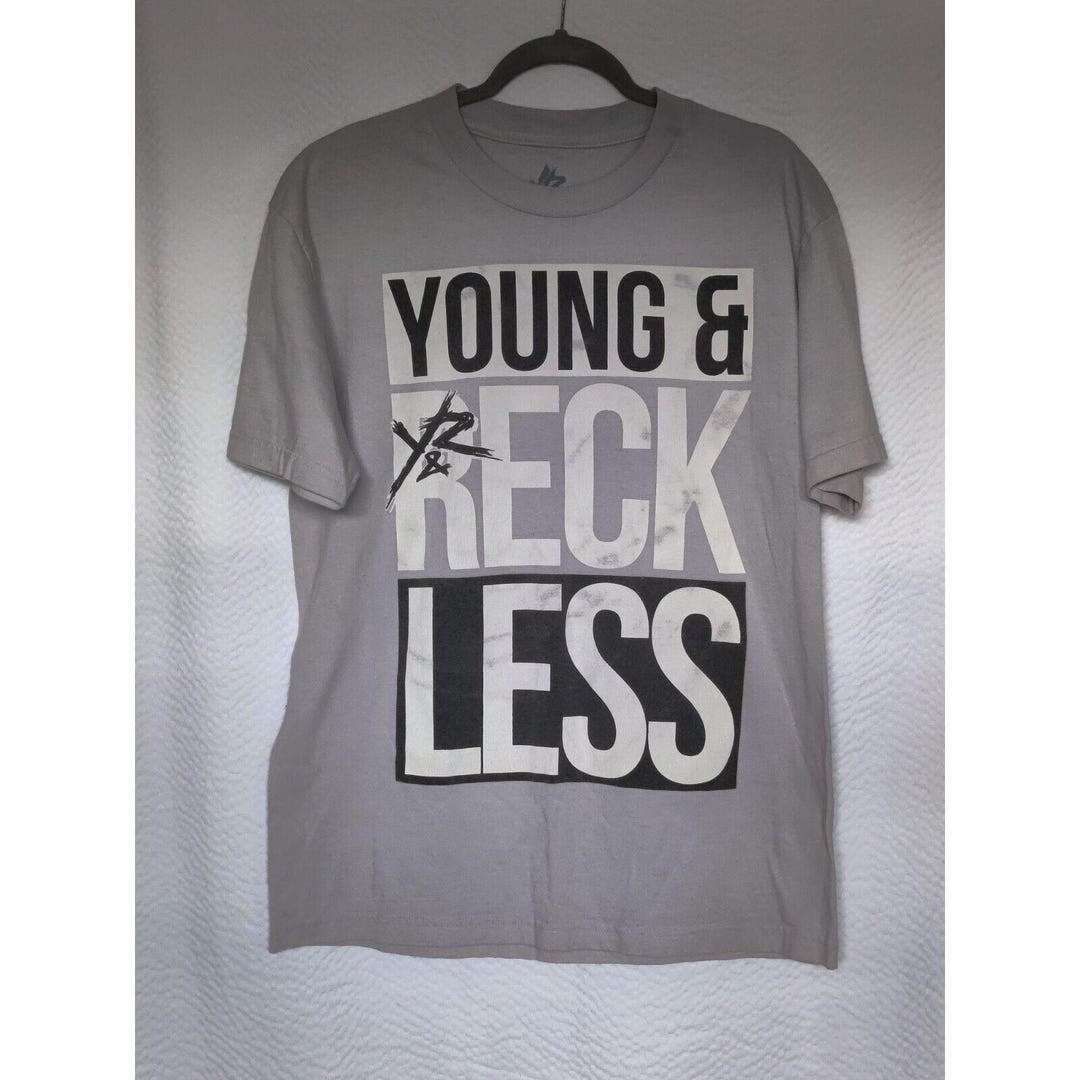 Young & Reckless T-shirt Gray Graphic Logo Size Large - Etsy